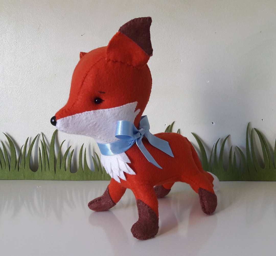 Handmade Felt Baby Fox: Woodland Nursery Decor - Etsy