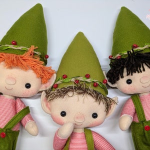 Felt Christmas Elf Doll PDF Pattern: DIY Ornament Sewing (digital ...