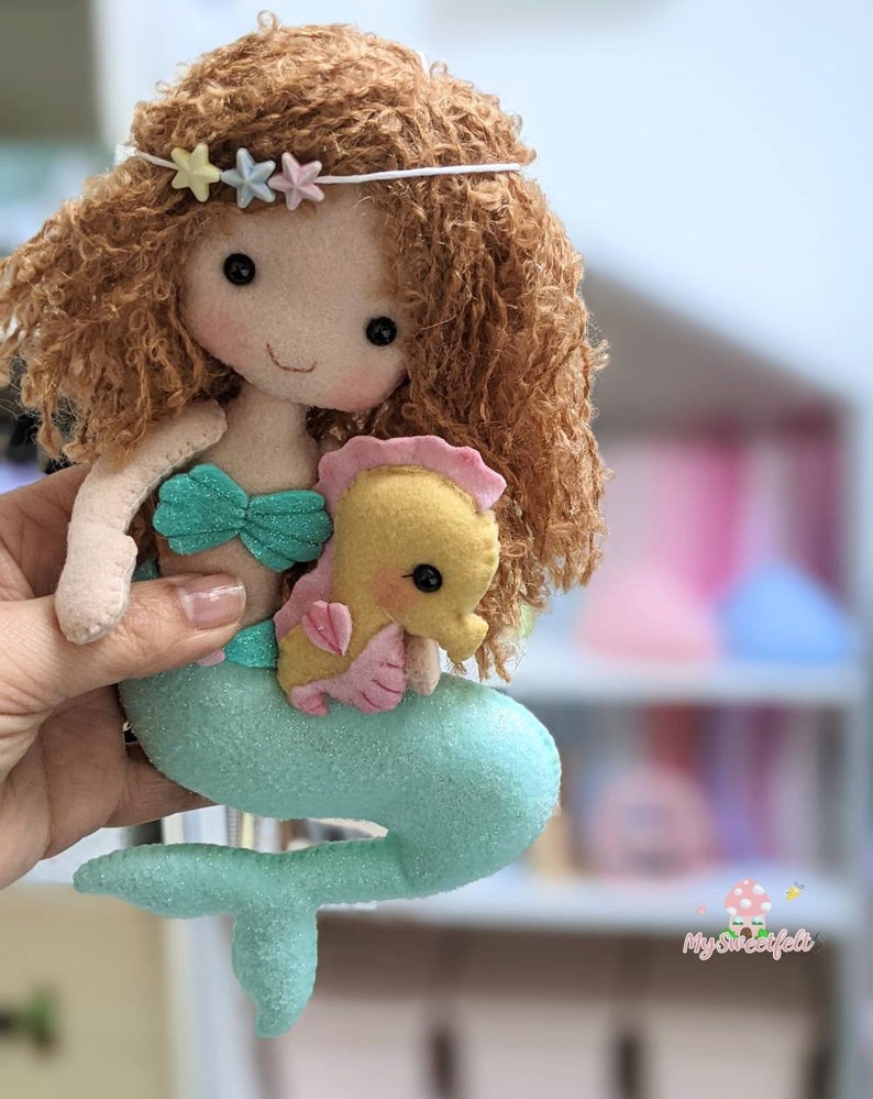 A Cute Mermaid Baby Mobile for a Girl Nursery Felt Mobile - Etsy