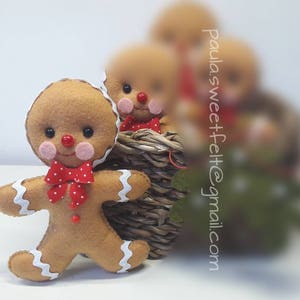 Set of 4 Christmas Ornaments / Santa Claus / Reindeer / Snowman ...