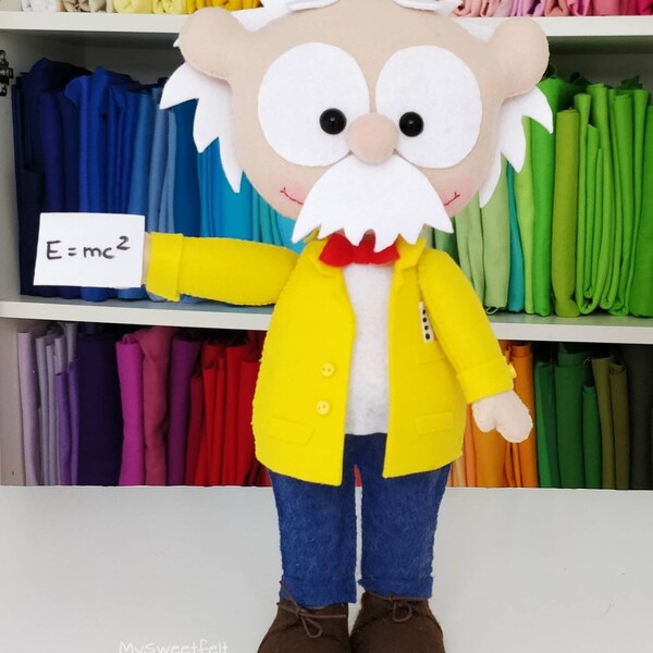 Albert Einstein Doll - Etsy