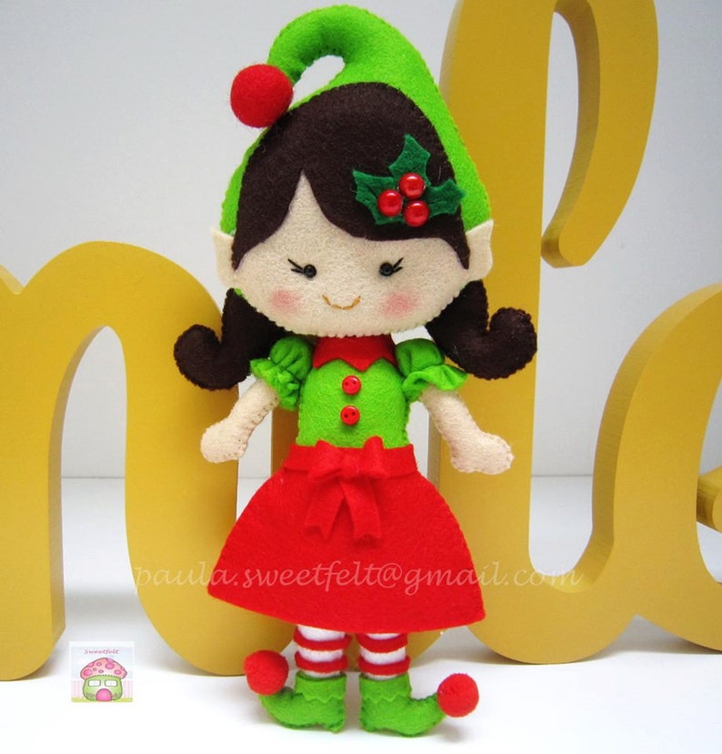 Boy and Girl Elves / Christmas Ornament / Christmas Decor / - Etsy