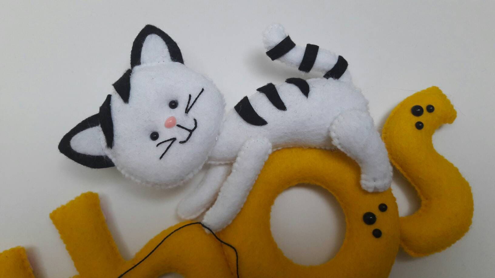 Cute little kitten sign / little cat name banner / nursery | Etsy