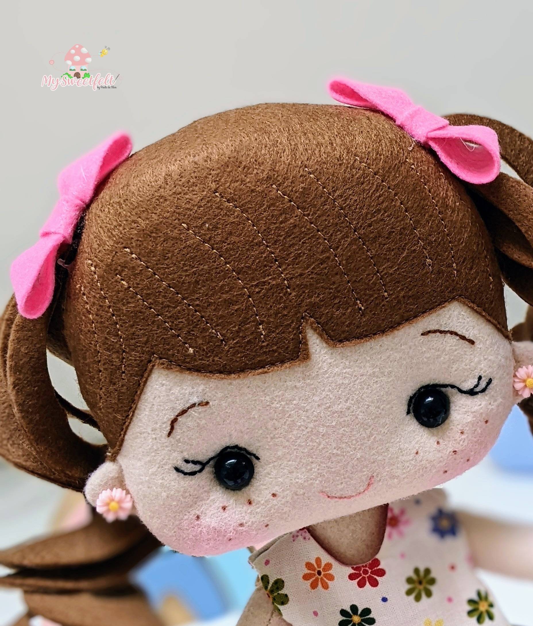 Cute Felt Doll Sweetie Doll Articulated Felt Doll Doll - Etsy