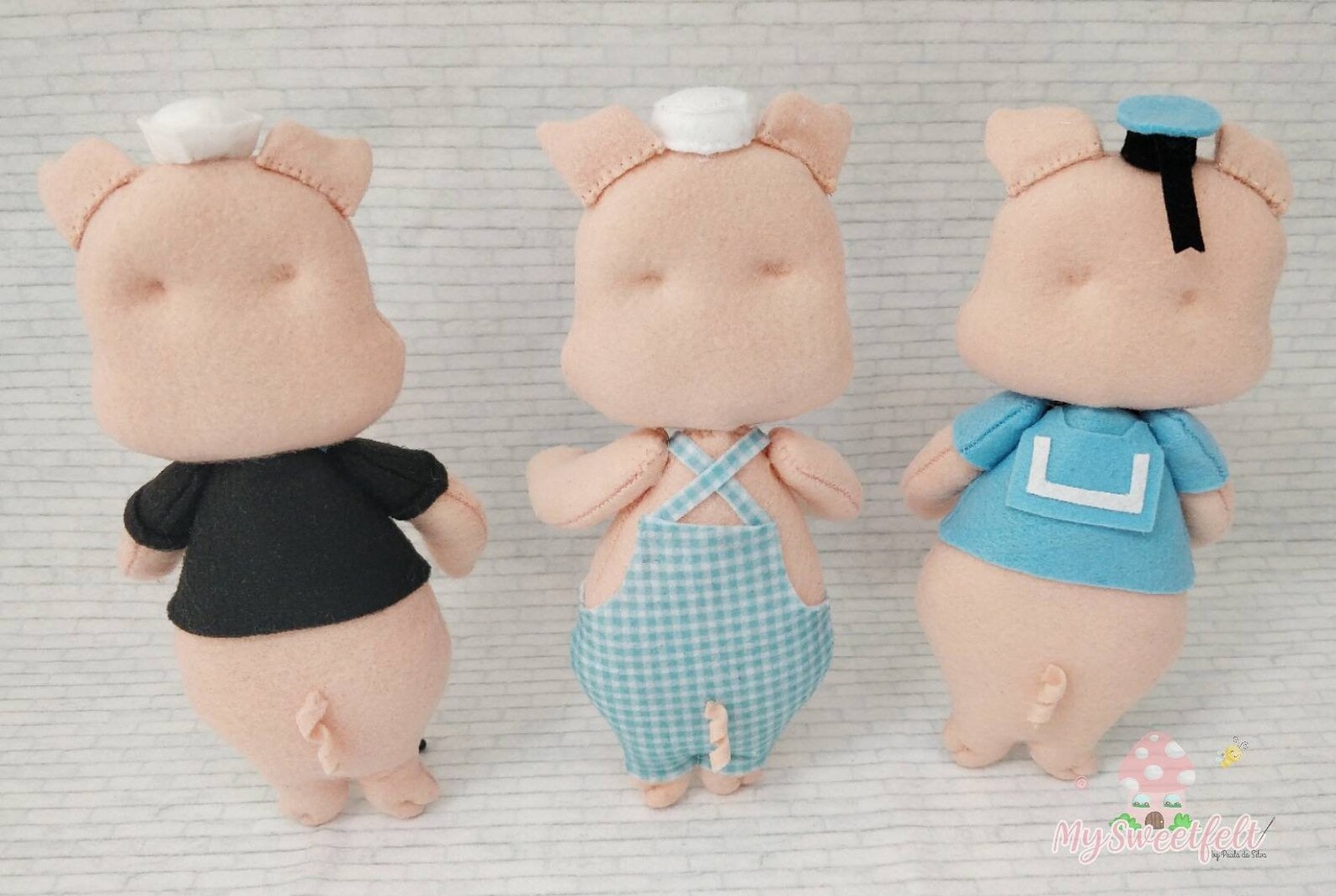 The Three Little Pig, Fairy Tale Dolls, Nursery Decor, Party ...