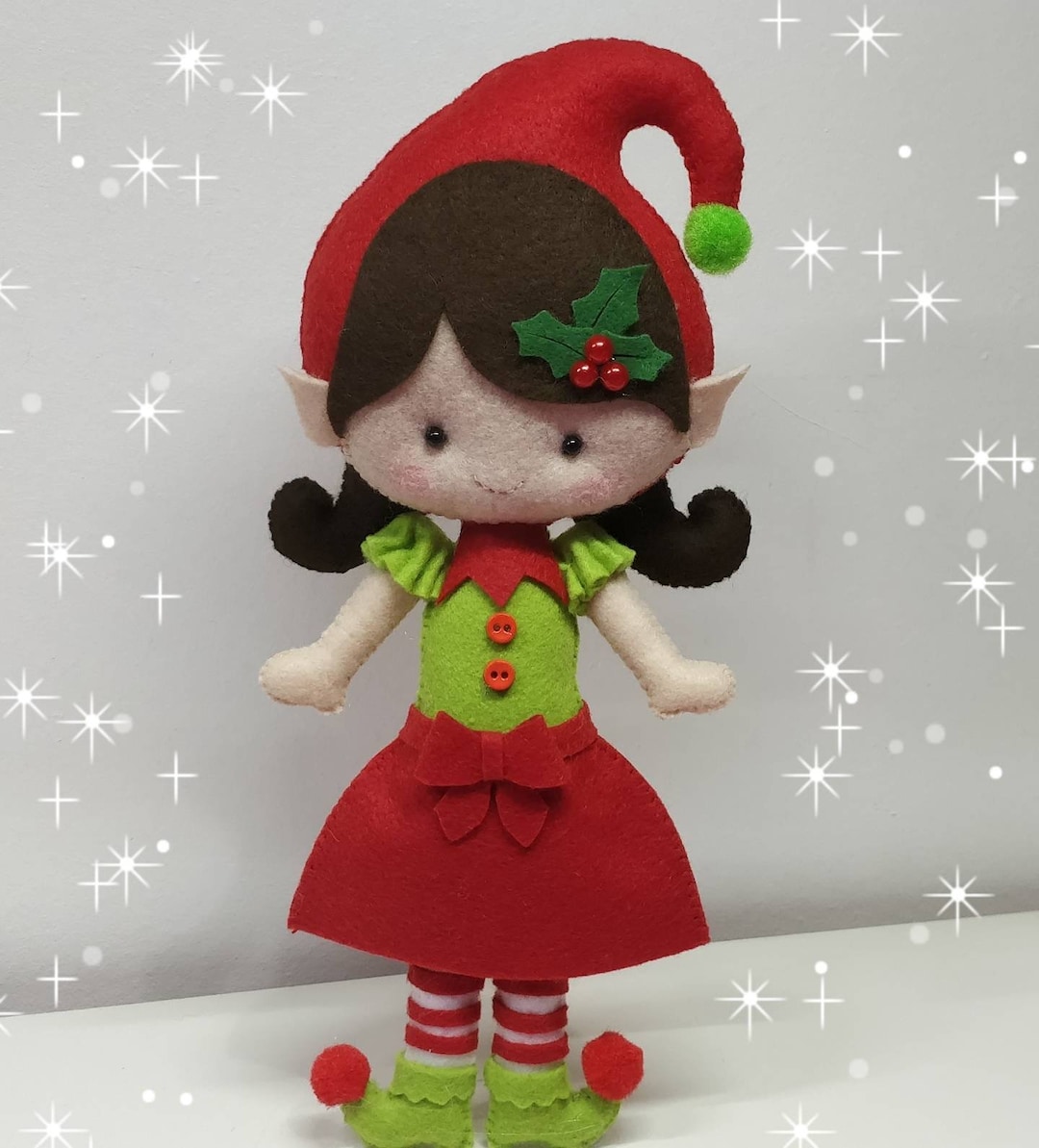 Cute Little Elf Girl for Christmas Décoration / X'mas Tree Ornament ...