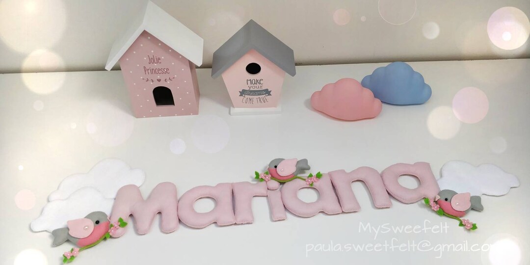 Cute Little Birds Sign / Cute Baby Birds Name Banner / Babyroom Decor ...