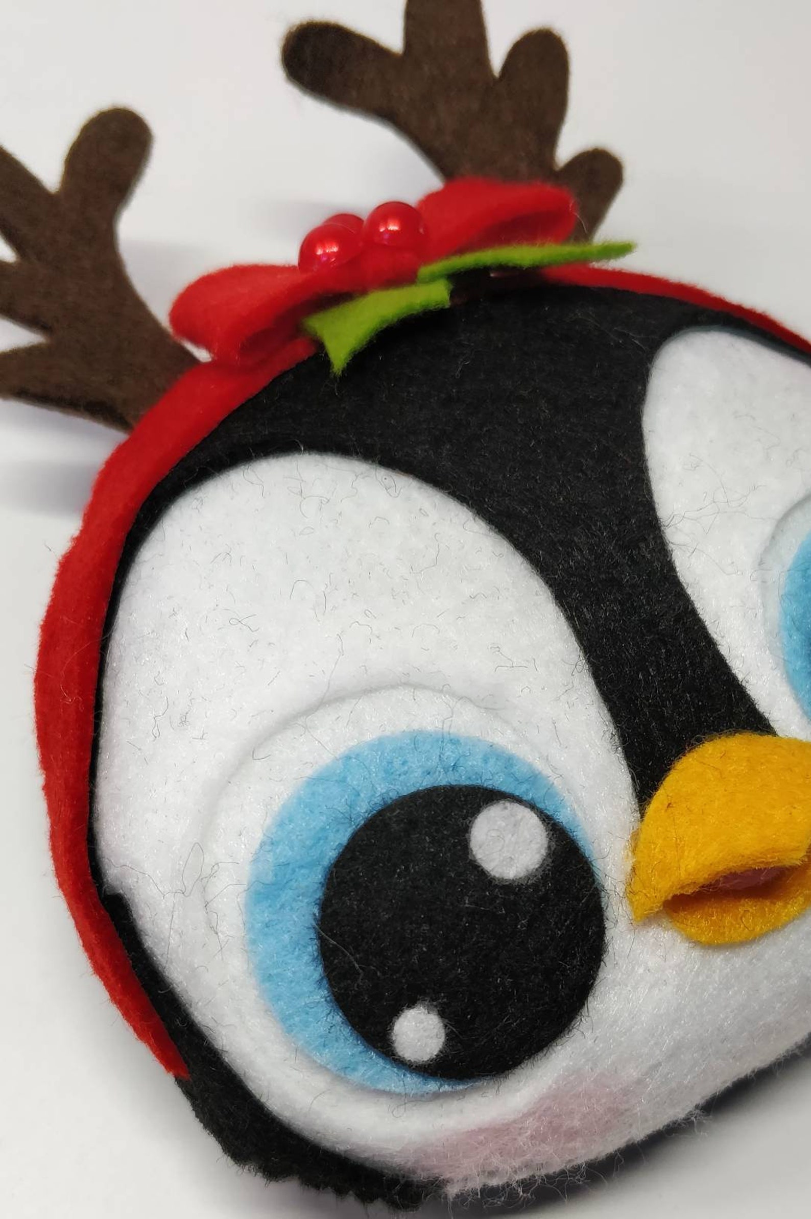 Penguin Felt Ornament Felt Decorations Penguin Christmas - Etsy