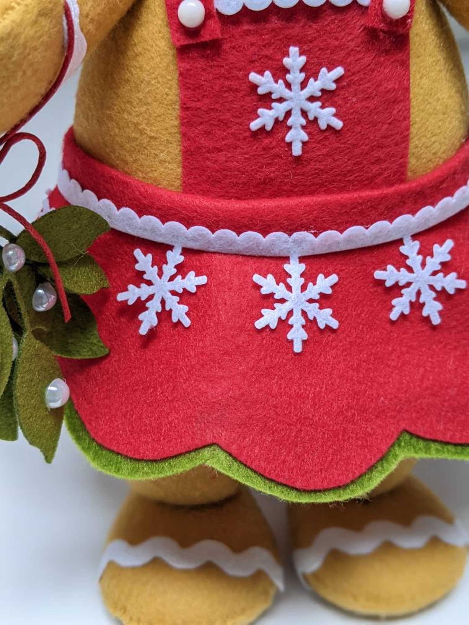 Couple of Gingerbreadman Felt Dolls for a Cute Christmas - Etsy