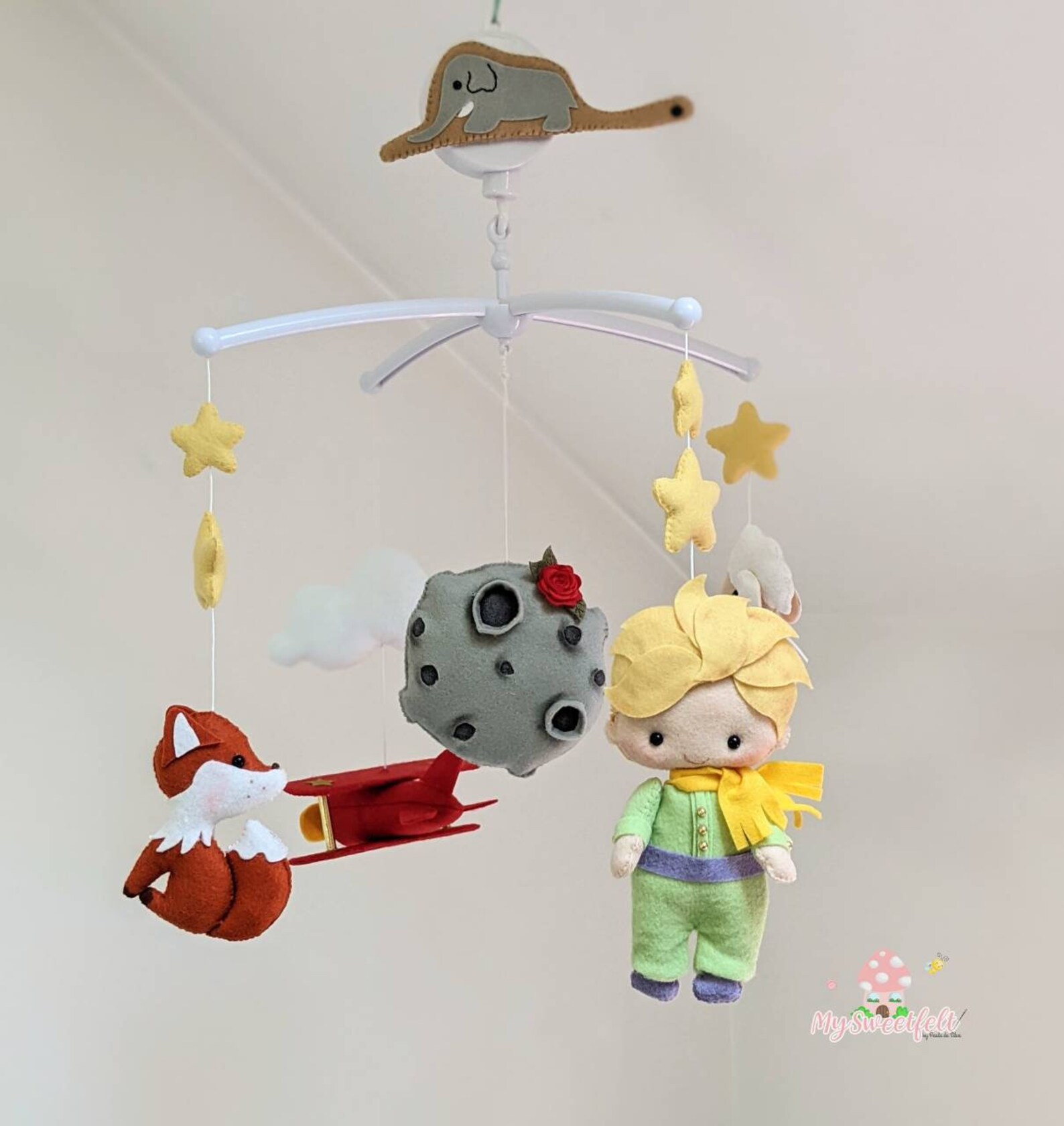 Little Prince Baby Mobile Nursery Decor Crib Musical Mobile - Etsy