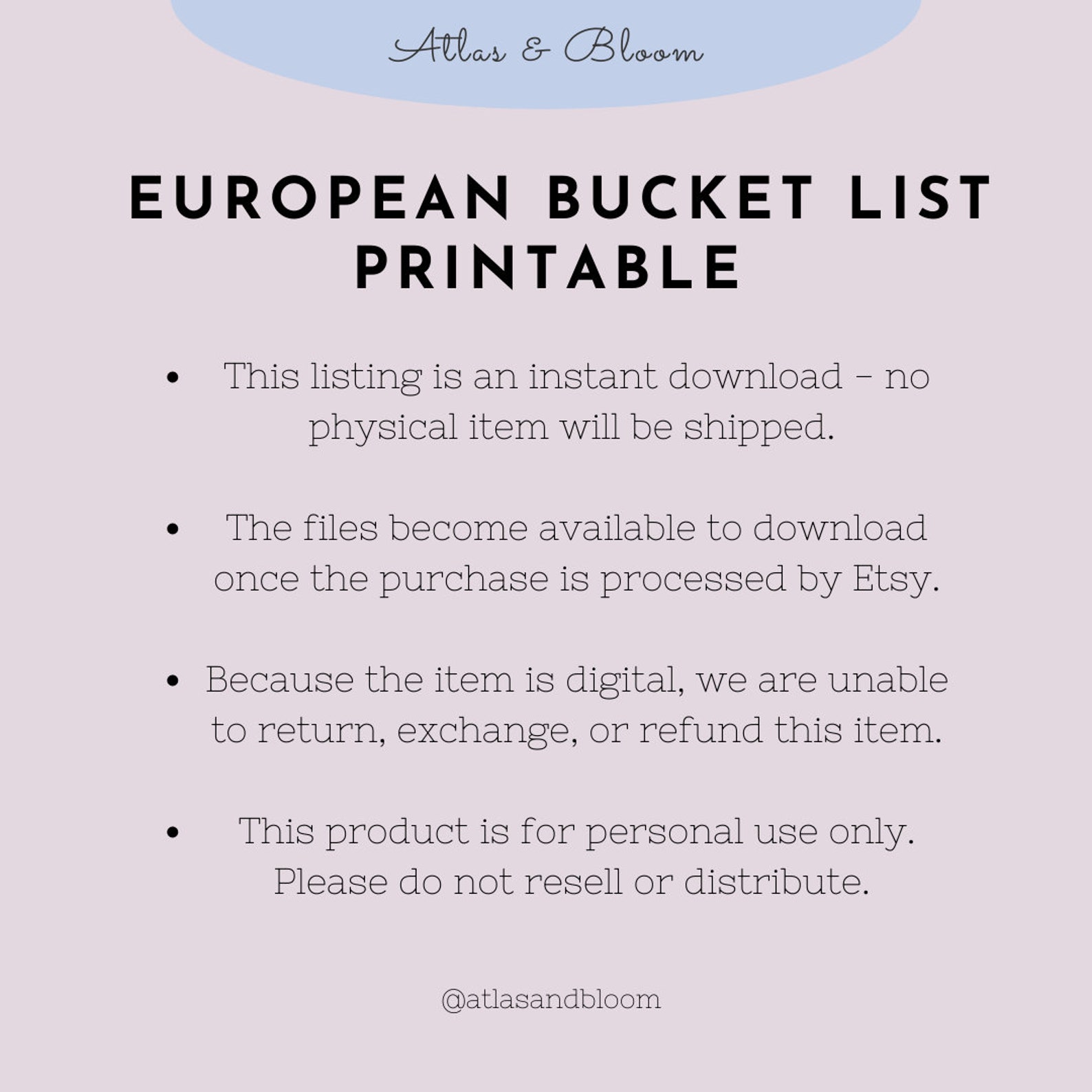 Europe Bucket List Printable Travel Bucket List Travel Planner ...