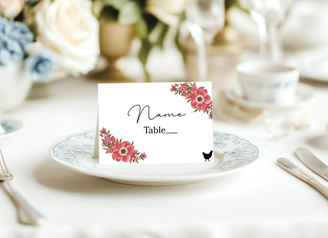 PRINTED Placement Cards, Wedding Placement Cards, Meal Name Cards ...