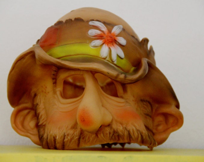 Vintage Halloween Mask Creepy Hobo Man Imagineering Inc 1985 - Etsy