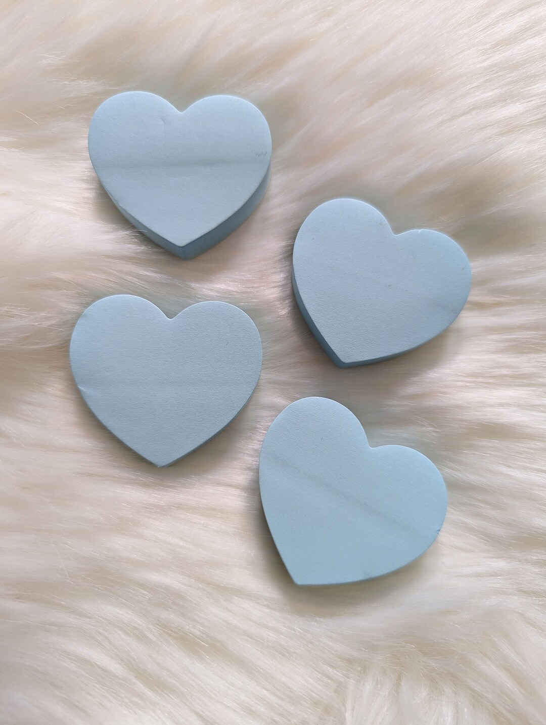 Blue Mini Heart Sticky Notes Pads Set of 4 - Etsy