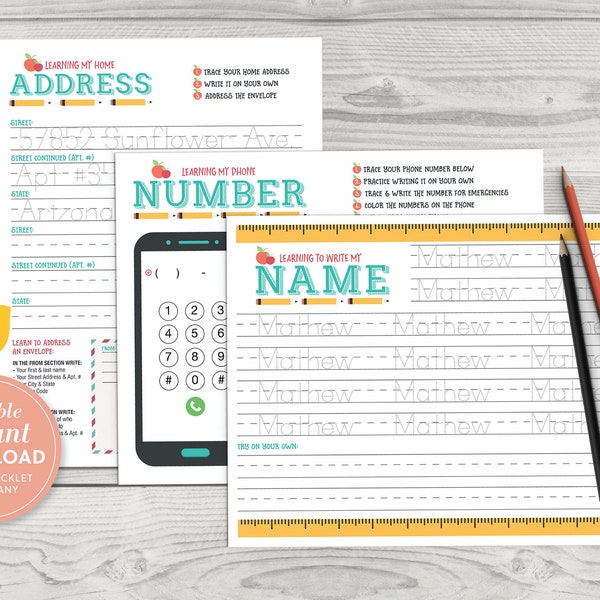 Name and Number - Etsy