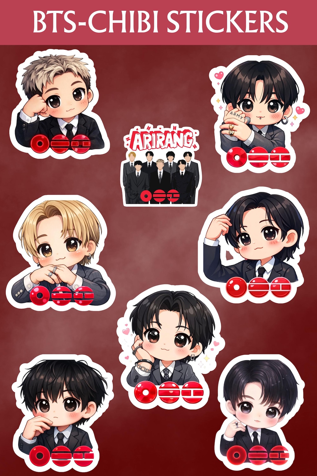 BTS Inspired Sticker | Waterproof Vinyl Decals | Kpop Merch for Army ...