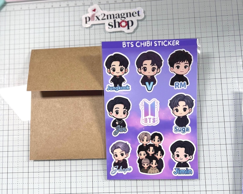 BTS Inspired Sticker | Waterproof Vinyl Decals | Kpop Merch for Army ...