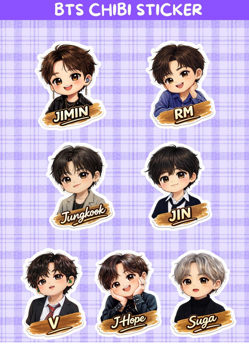 BTS Inspired Sticker | Waterproof Vinyl Decals | Kpop Merch for Army ...