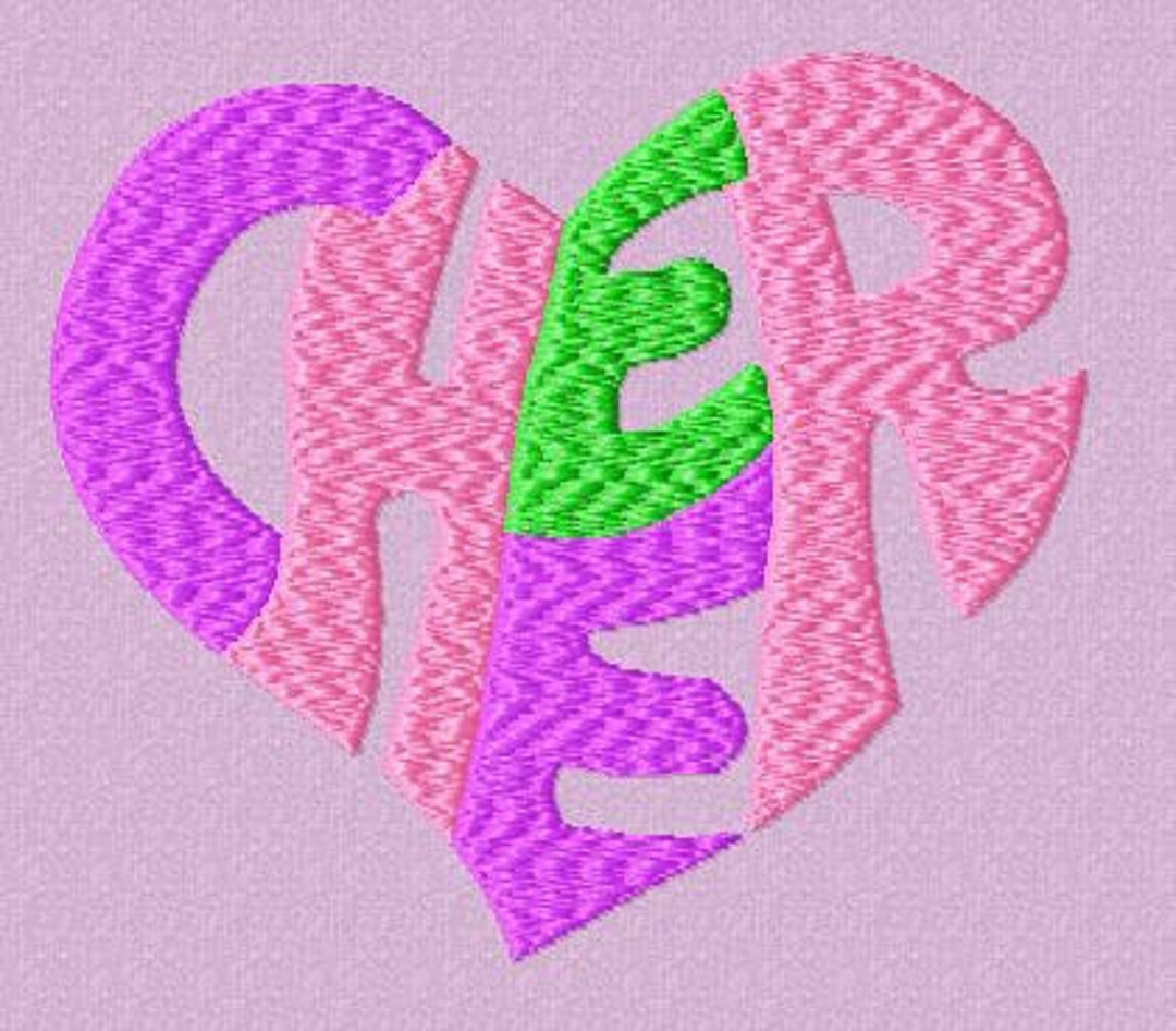 Cheer Heart Embroidery Design - Etsy