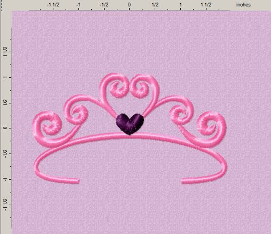 Princess Crown Embroidery Design - Etsy