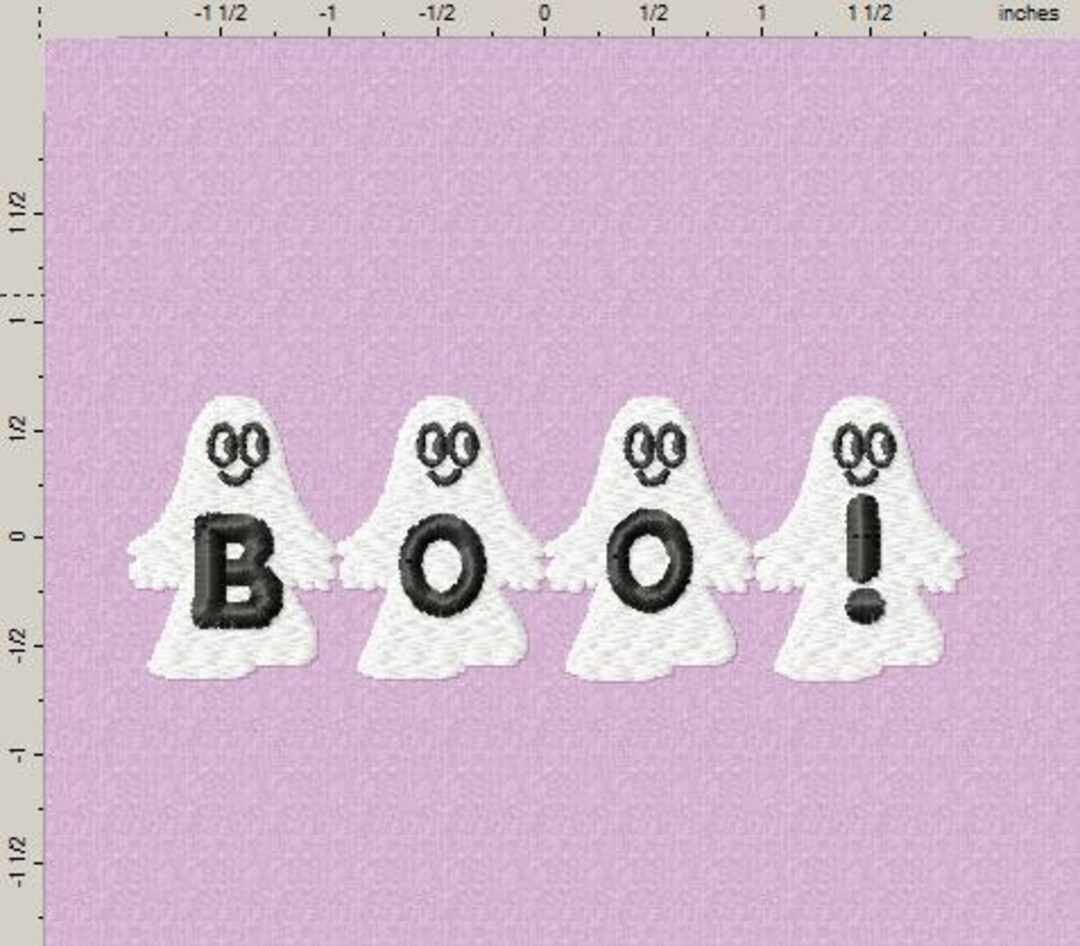 Boo Halloween Embroidery Design - Etsy