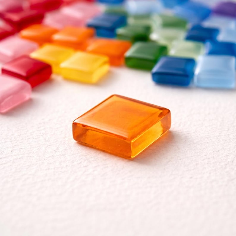 720 Glass Mosaic Tiles – 10mm – Multiple Colours - Etsy UK
