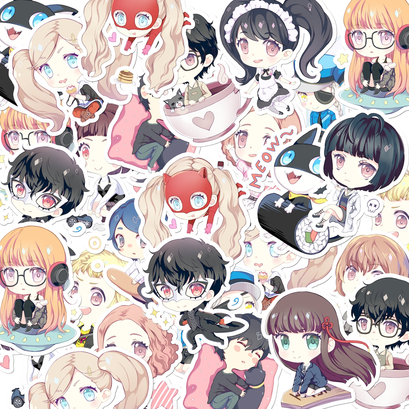 Persona 5 Sticker Set - Etsy