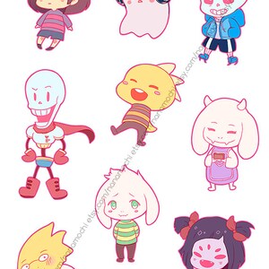UNDERTALE Sticker Set - Etsy Canada