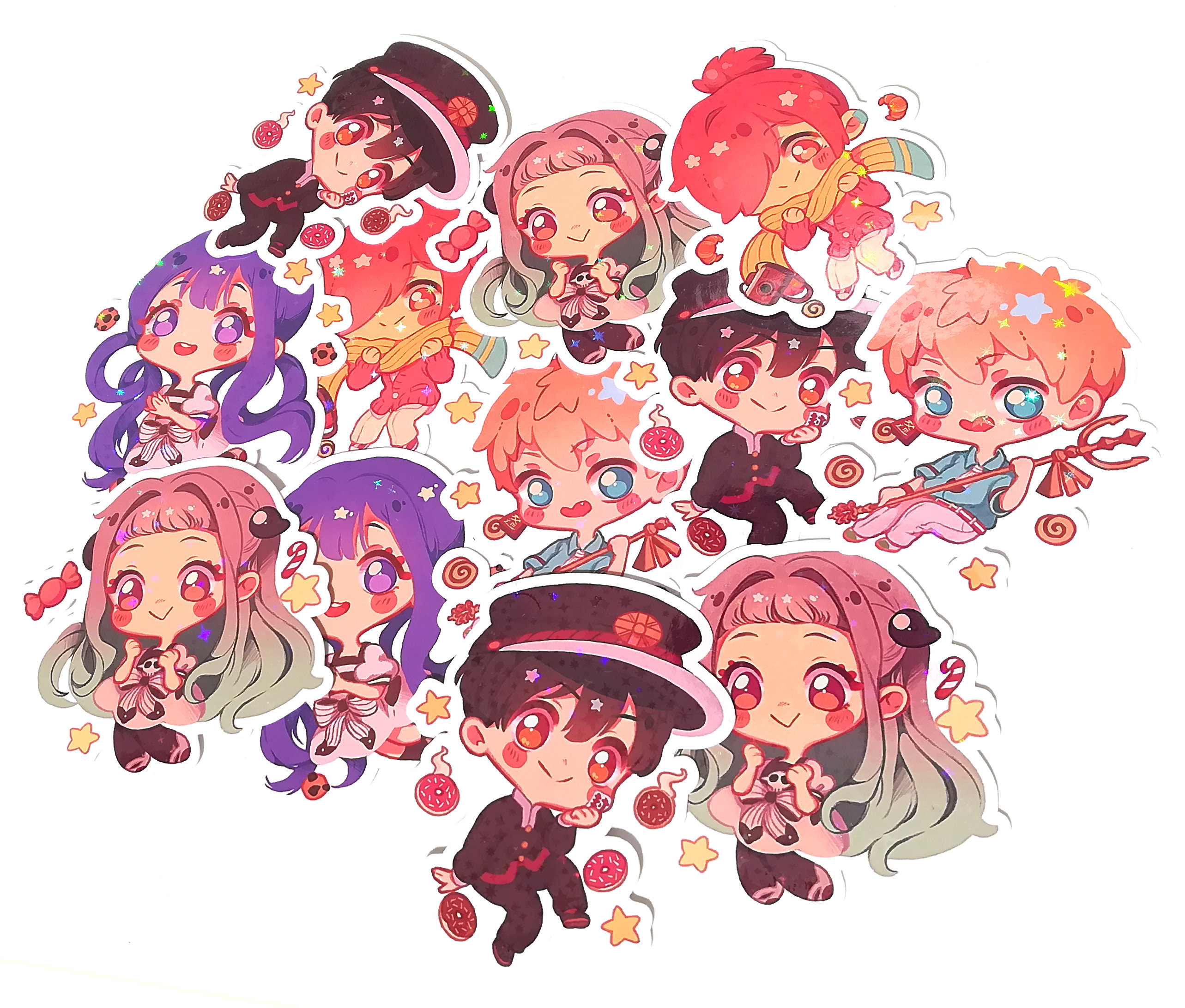 Toilet-bound Hanako-kun Holographic Stickers - Etsy Australia