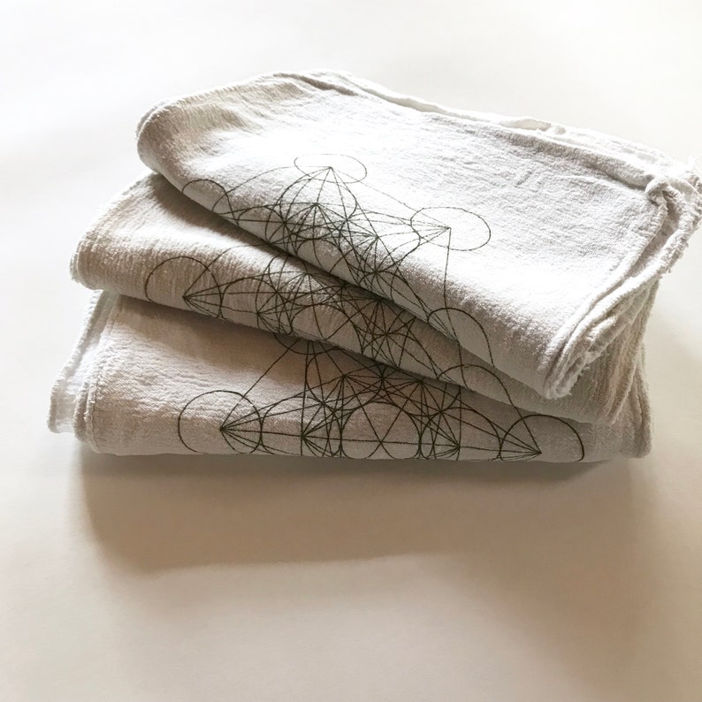 METATRON'S CUBE Crystal Grid Cloth Dark Green - Etsy