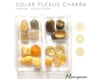 Solar Plexus Chakra Crystal Kit - Etsy