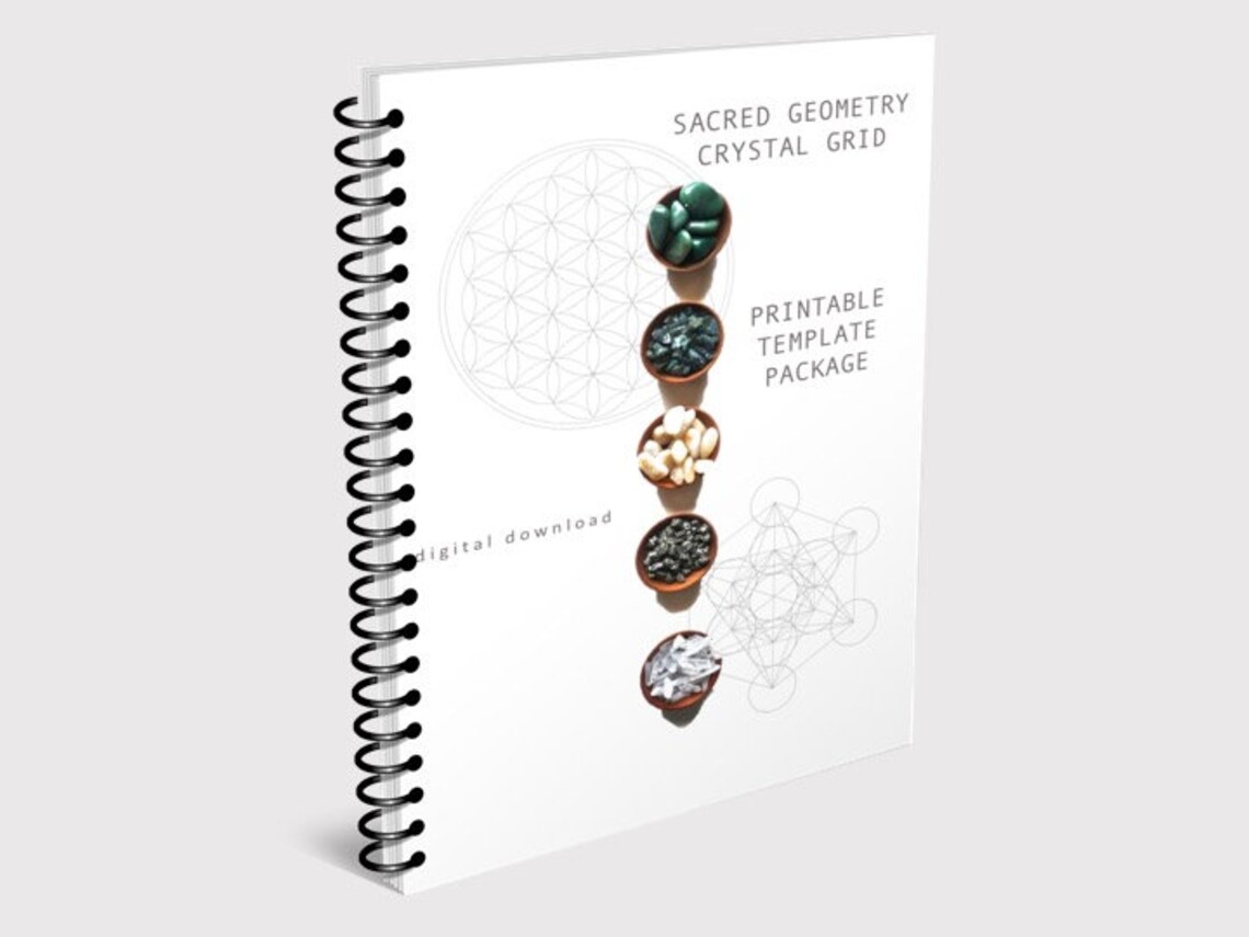 PRINTABLE CRYSTAL GRID Template Package Sacred Geometry - Etsy Australia
