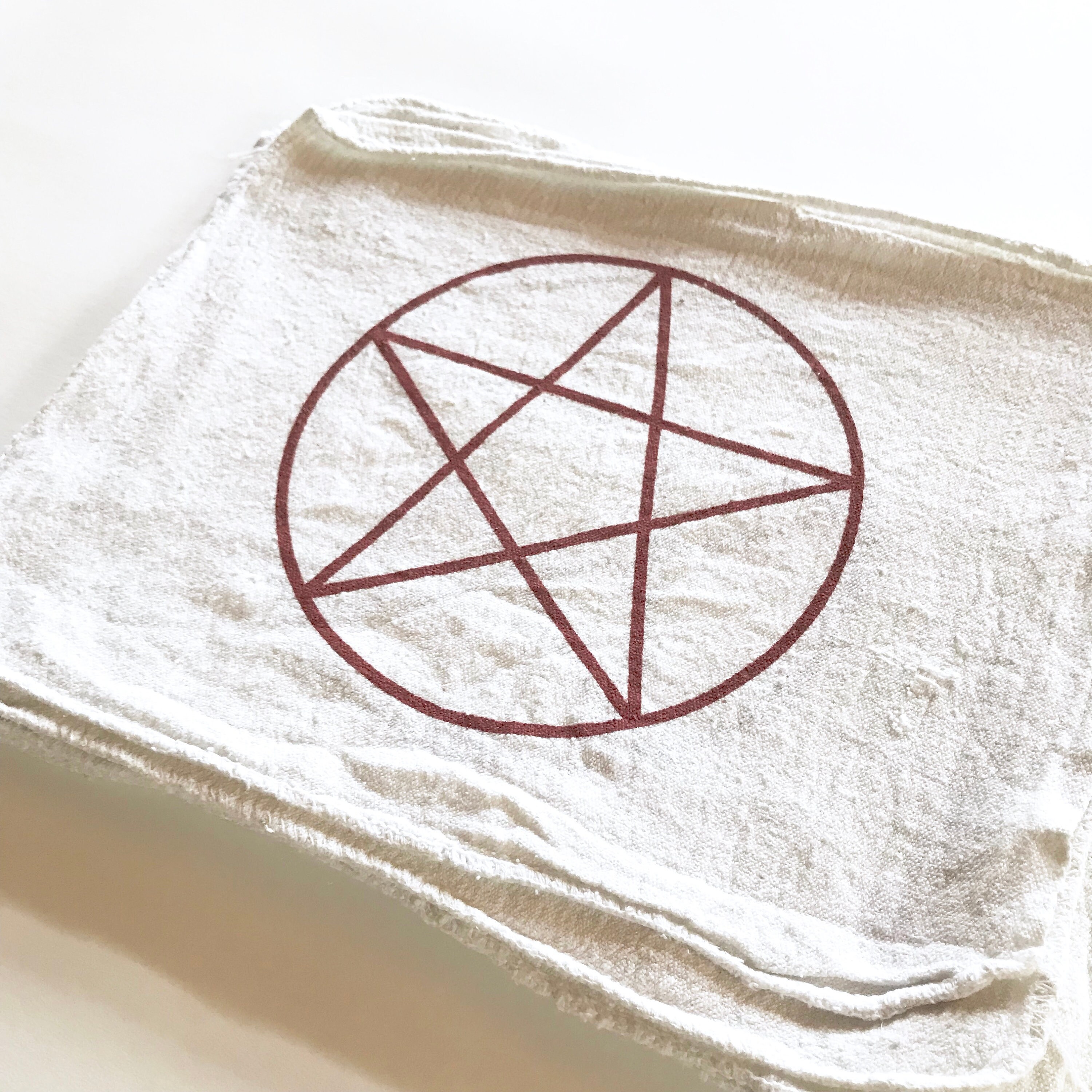 PENTAGRAM - Crystal Grid Cloth - Red - Etsy