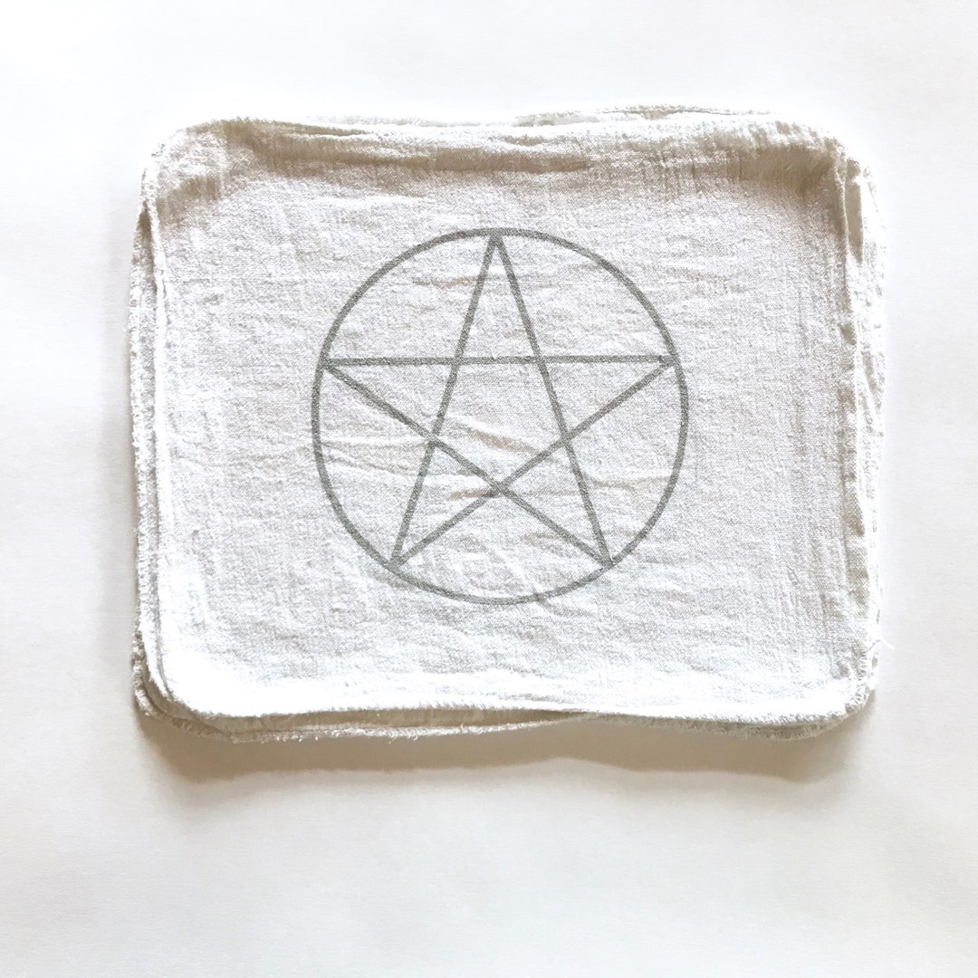 PENTAGRAM - Crystal Grid Cloth - Grey - Etsy