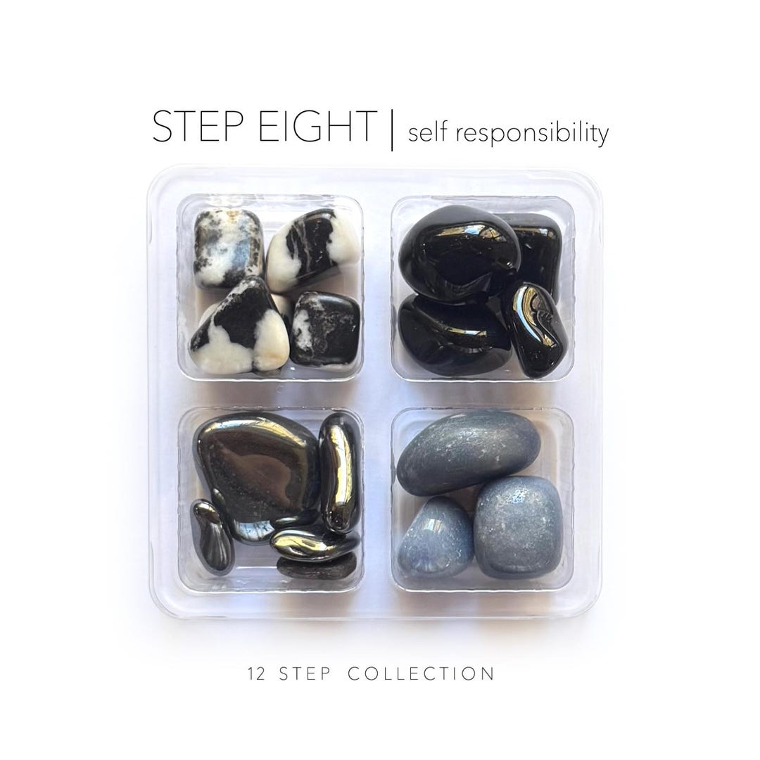 STEP 8 - Sobriety Stones - Rox Box - Recovery Crystal Set, Addiction - Etsy