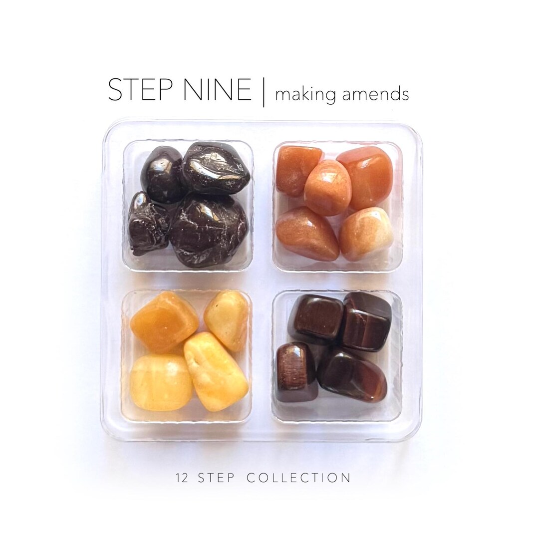 STEP 9 - Sobriety Stones - Rox Box - Recovery Crystal Set, Addiction - Etsy