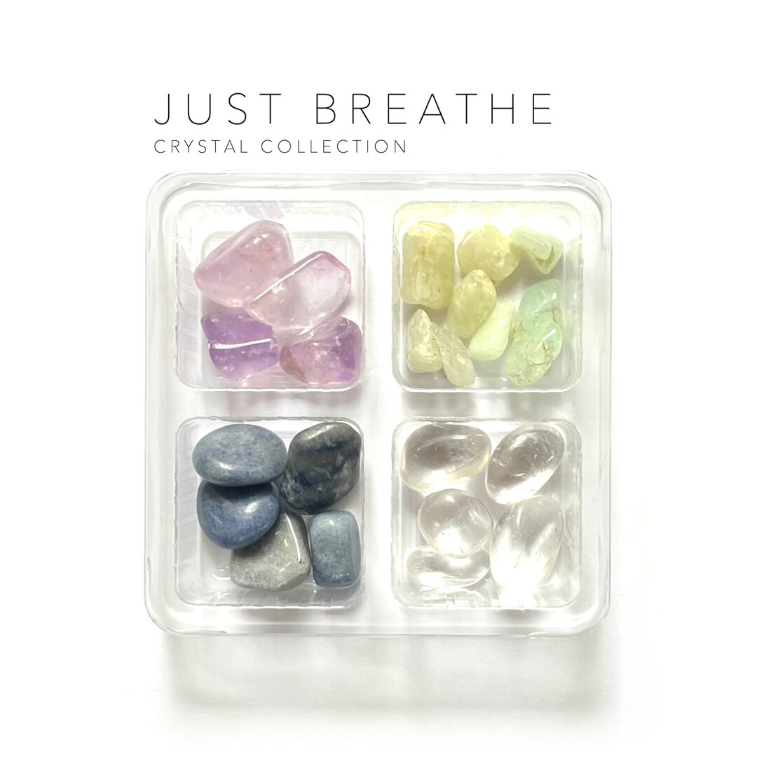 JUST BREATHE --- Rox Box -- Crystal Set - Gemstone Gift - Etsy