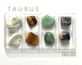 Taurus Crystal Gift Set Taurus Crystal Box Taurus Gift - Etsy