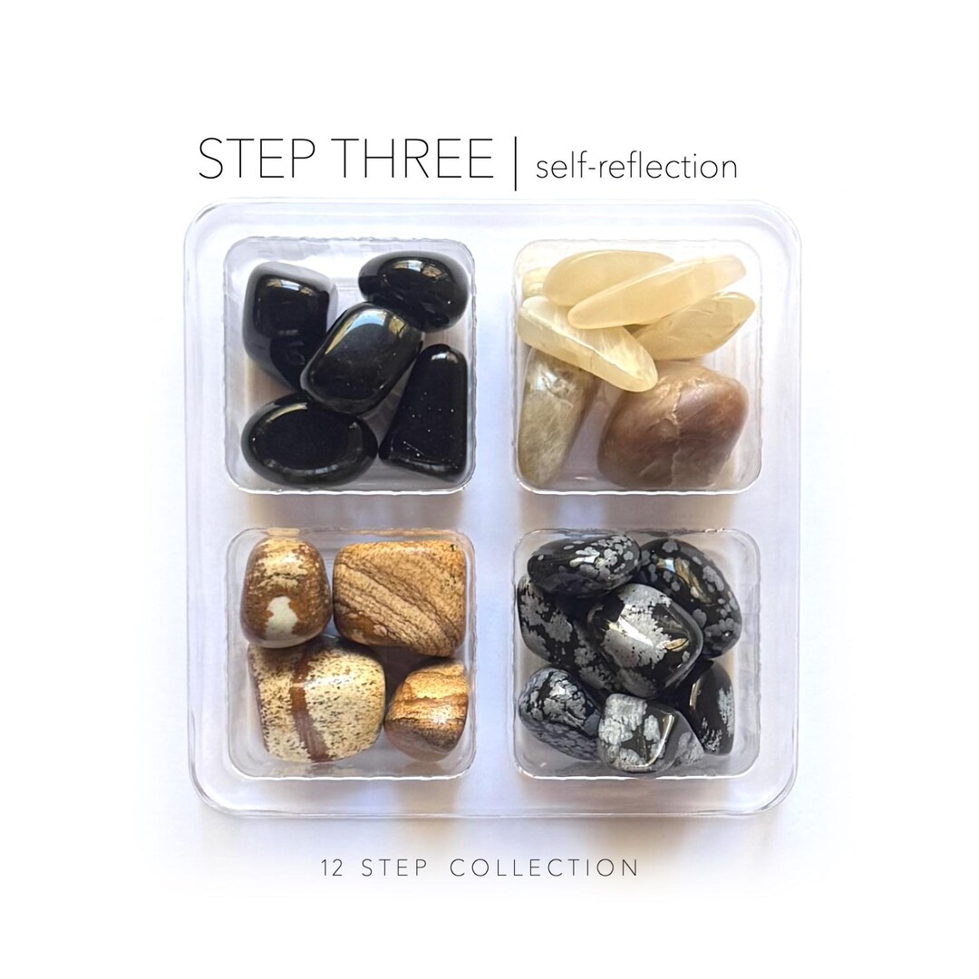STEP 3 - Sobriety Stones - Rox Box - Recovery Crystal Set, Addiction - Etsy
