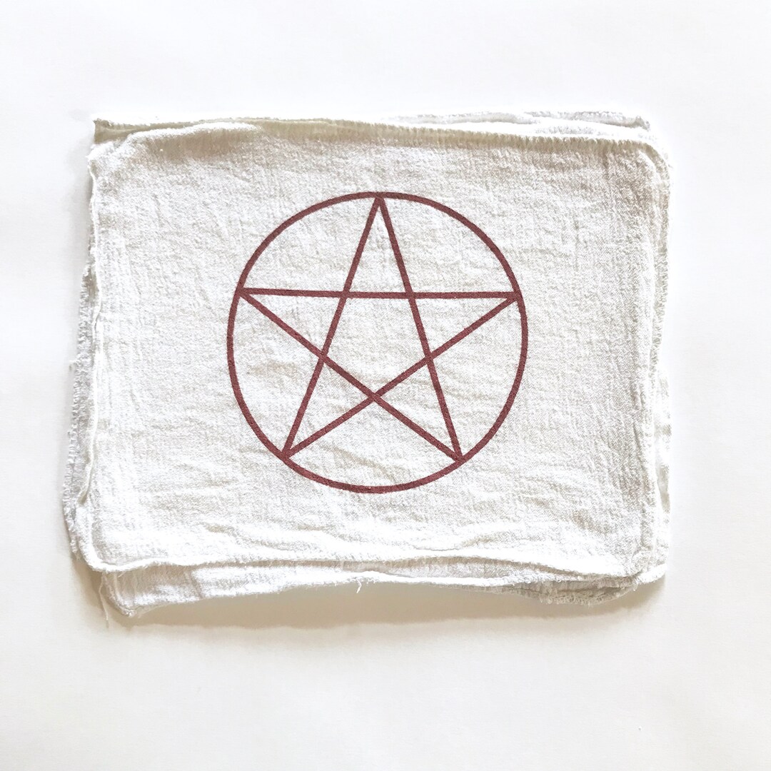 PENTAGRAM - Crystal Grid Cloth - Red - Etsy