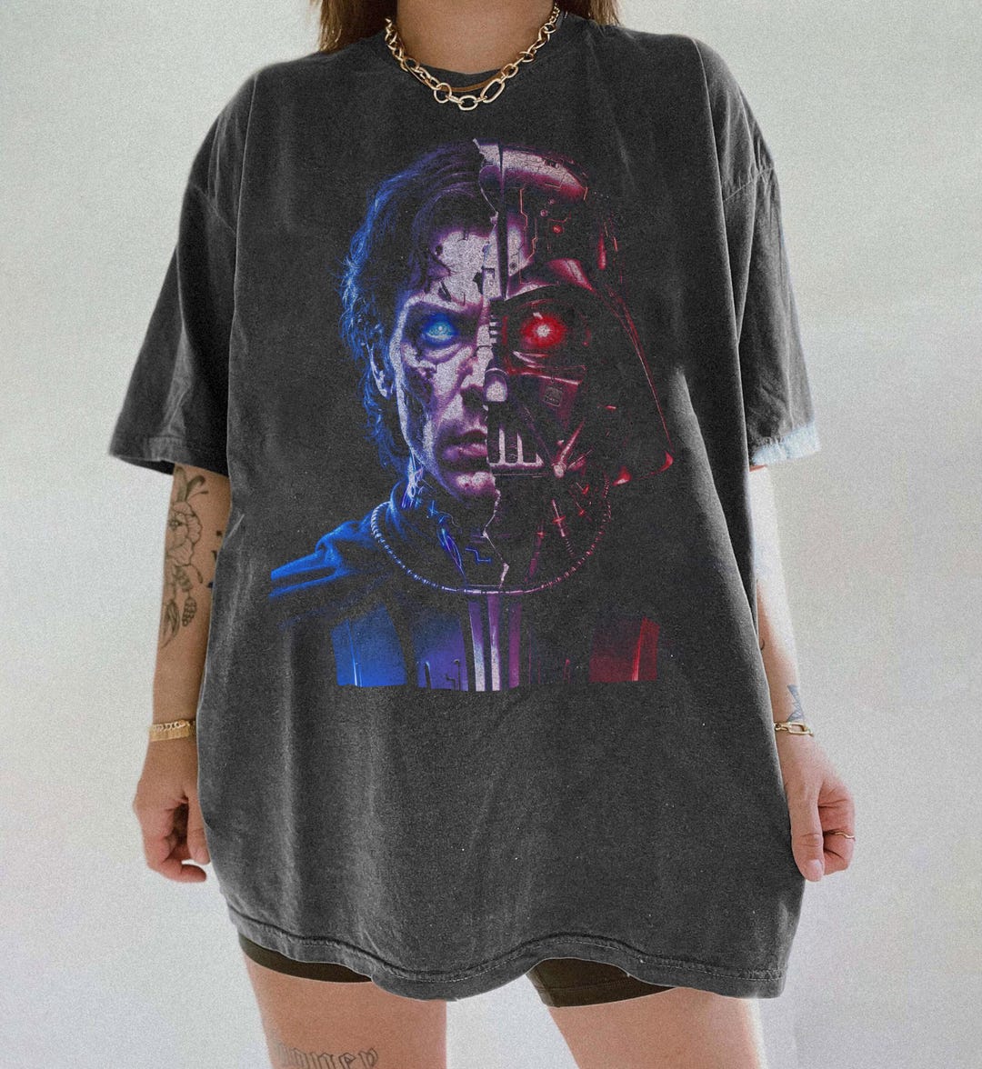 Vintage Anakin Skywalker Half Face Comfort Colors Shirt, Retro Star ...