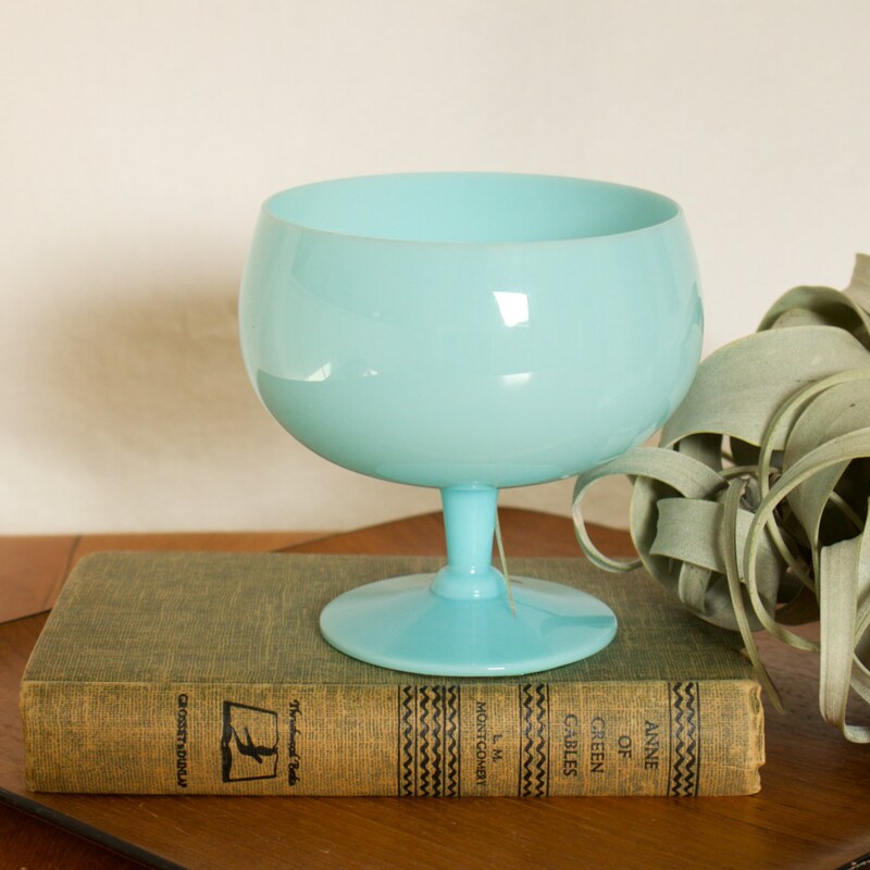 Blue Glass Compote - Etsy