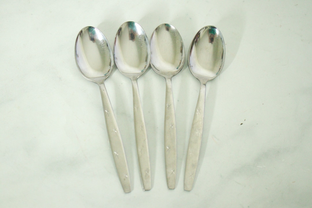 Heavenly Star Stainless Spoons 4 Atomic Star Spoons - Etsy