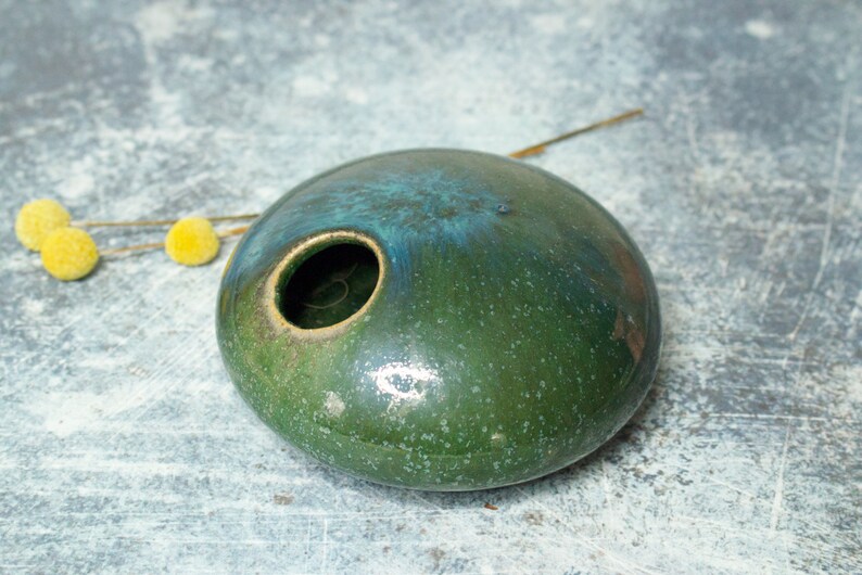 Joel Sampson Copper Crane Pottery Ikebana Branch Vase - Etsy