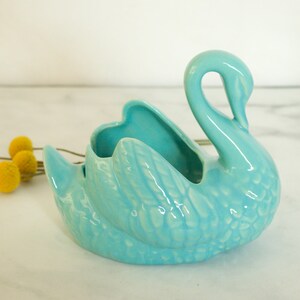 Light Blue Swan Planter - Etsy