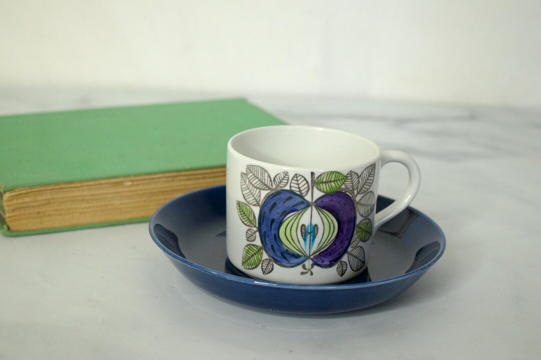 Rorstrand Eden Tea Cup and Saucer- Sigrid Richter - Etsy