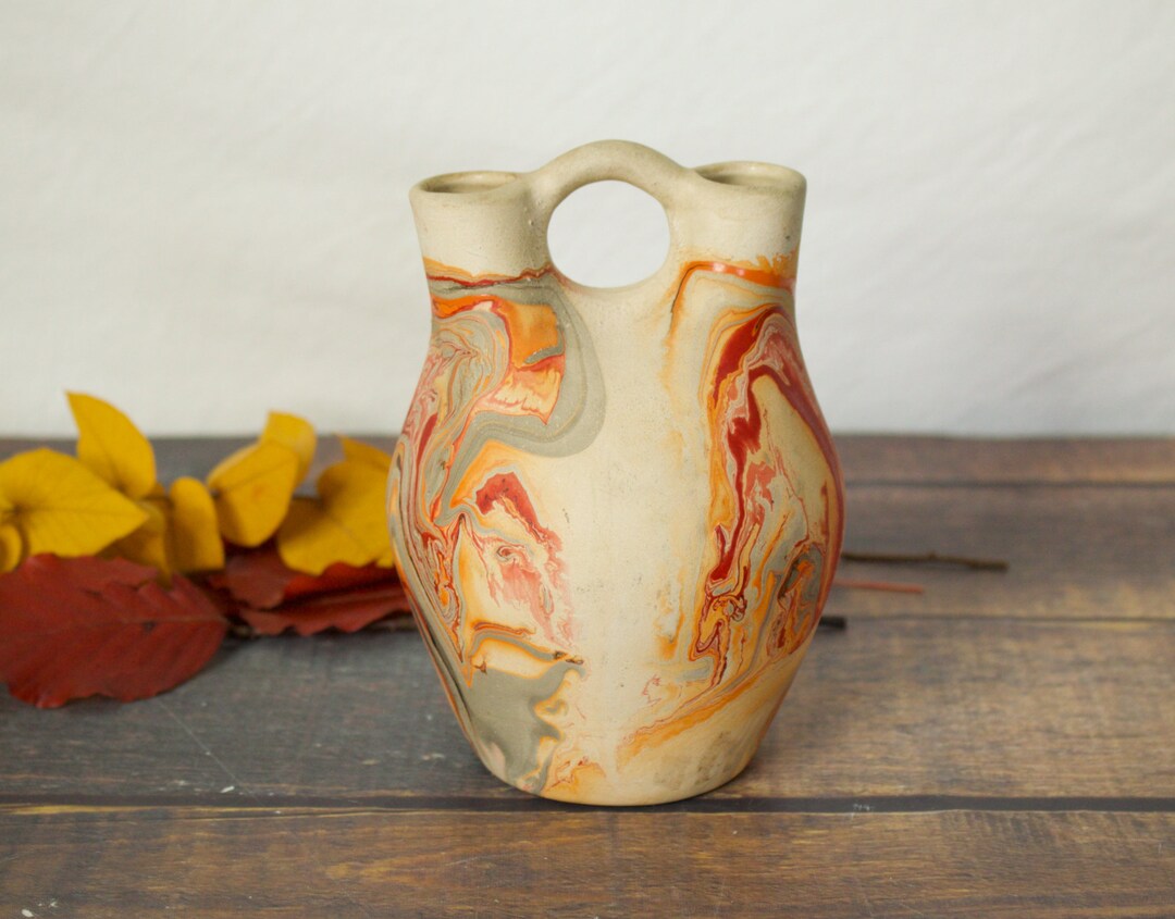 Nemadji Pottery Swirl Pottery Wedding Vase - Etsy