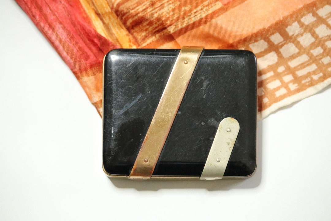 Rare Fillkwik Cosmetic Collectible Case- Powder Case- Art Deco Style ...