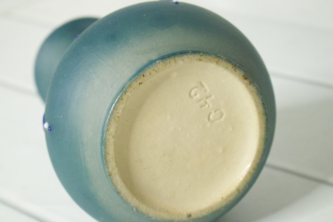 Brush Mccoy Pottery Jewel Line Vase Art Deco Stoneart Line - Etsy