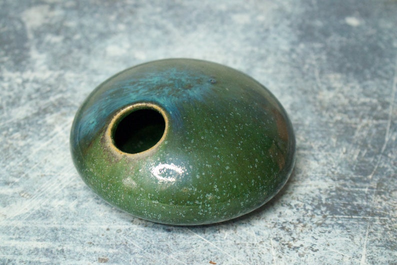 Joel Sampson Copper Crane Pottery Ikebana Branch Vase - Etsy